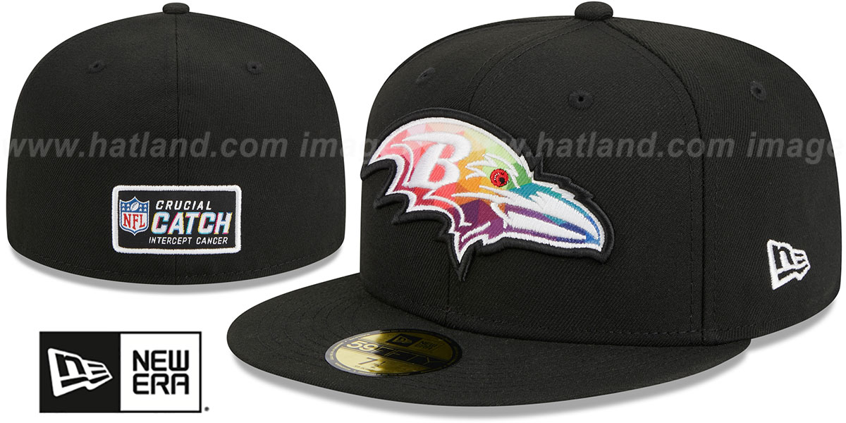 Baltimore Ravens 2023 ONFIELD CRUCIAL CATCH Fitted Hat