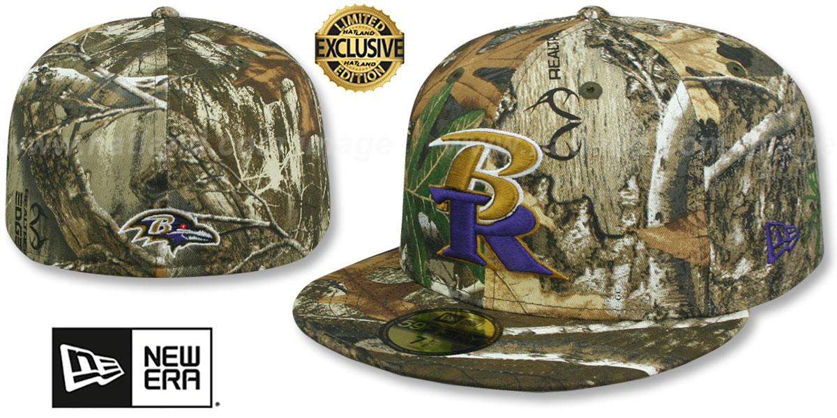 Baltimore Ravens NFL LIGATURE Realtree Camo Fitted Hat
