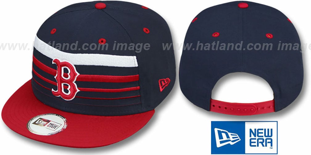 Red Sox SOL RAY SNAPBACK Navy-Red Hat by New Era