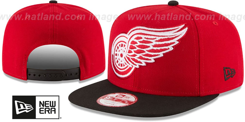 Red Wings LOGO GRAND REDUX SNAPBACK Red-Black Hat by New Era