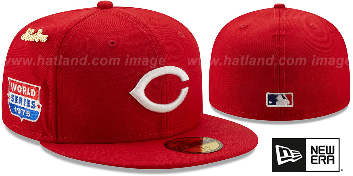 Cincinnati Reds 1975 LOGO-HISTORY Red Fitted Hat by New Era