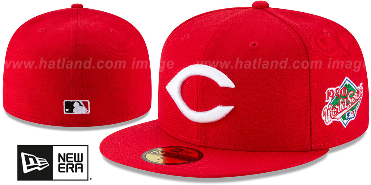 Cincinnati Reds WORLD SERIES SIDE PATCH Fitted Hat
