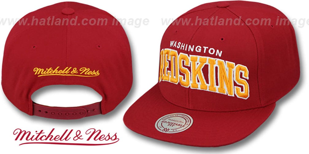 Washington Redskins BLOCK-ARCH SNAPBACK Burgundy Hat