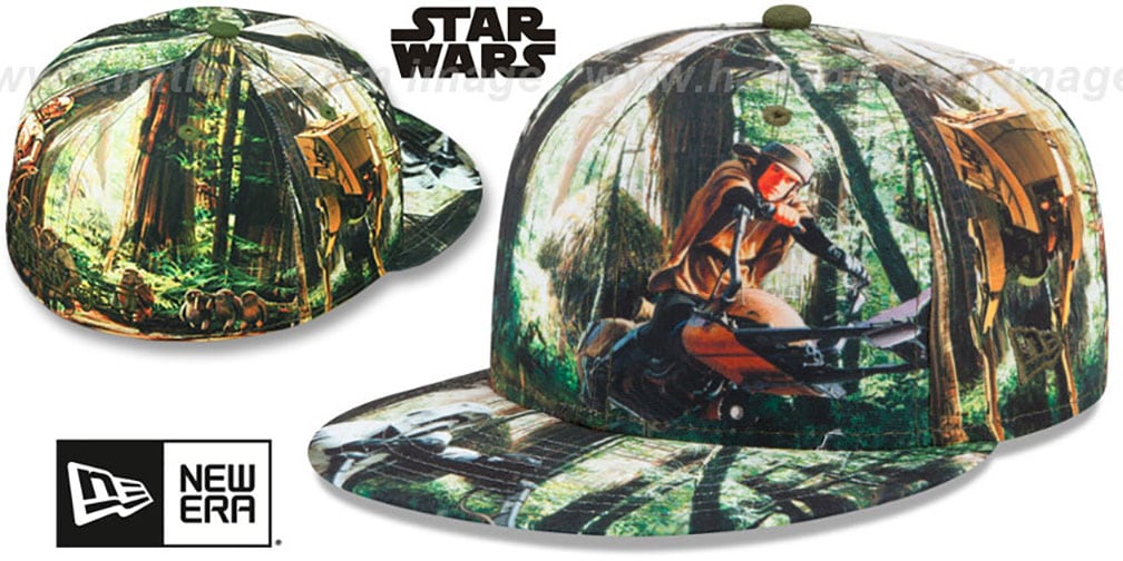 Star Wars Return of the Jedi ALL-OVER BATTLE Fitted Hat