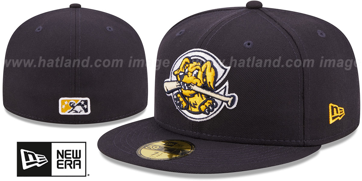Charleston RiverDogs MILB ONFIELD HOME Navy Fitted Hat