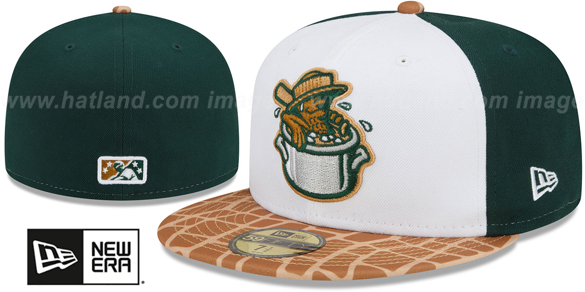 Charleston RiverDogs THEME NIGHT White-Green-Wheat Fitted Hat