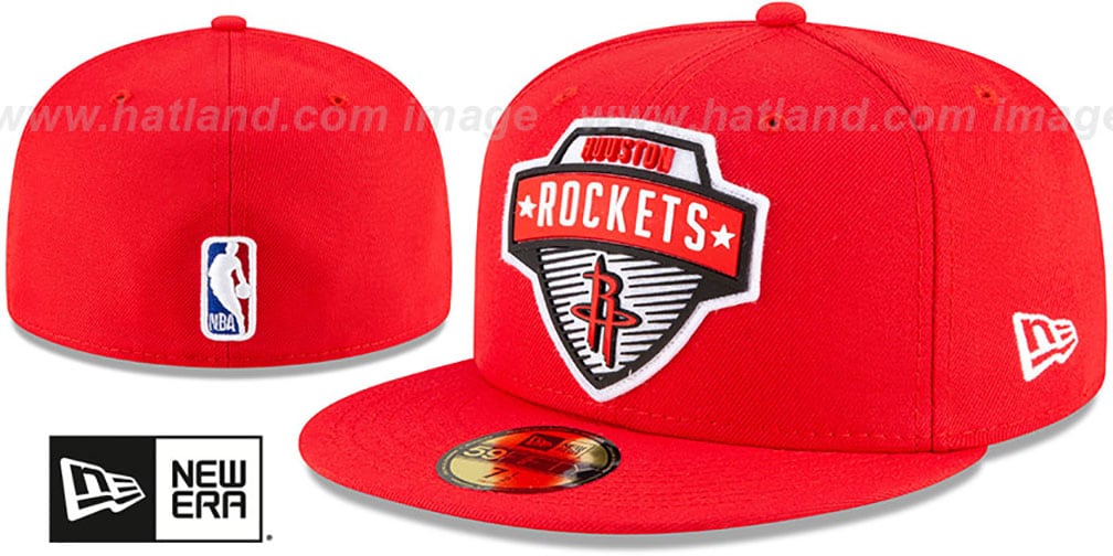Houston Rockets 2020 NBA TIP OFF Red Fitted Hat by New Era