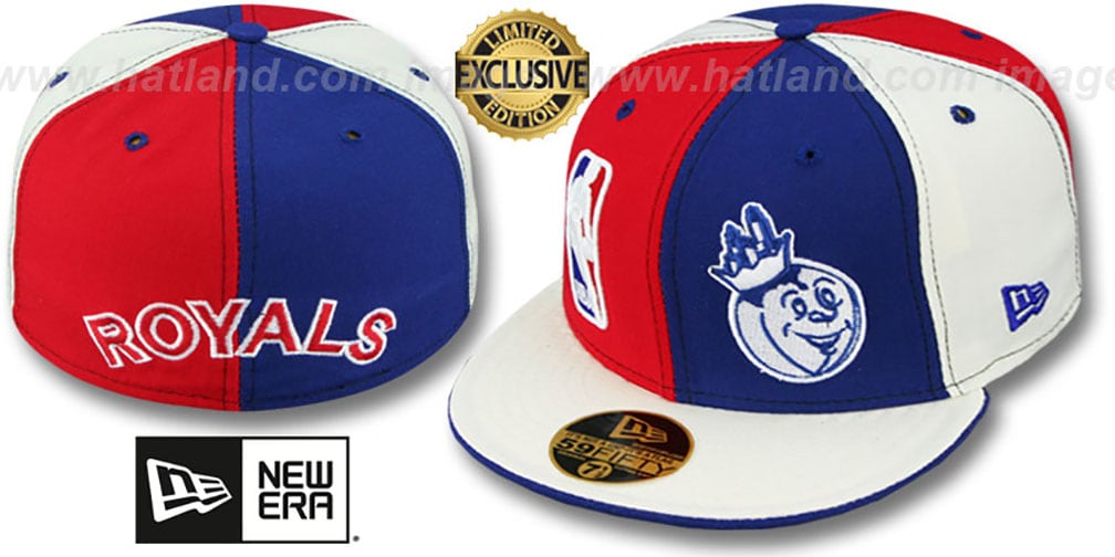 Cincinnati Royals HW DOUBLE WHAMMY Red-Royal-White Fitted Hat