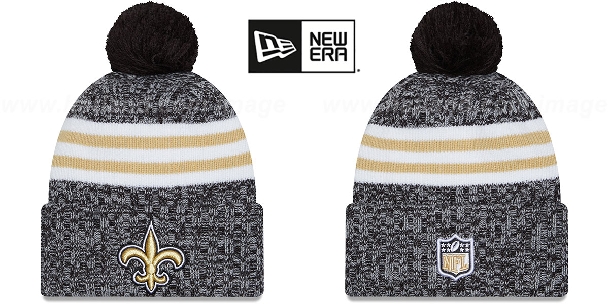 New Orleans Saints 2023 SIDELINE Knit Beanie Hat by New Era