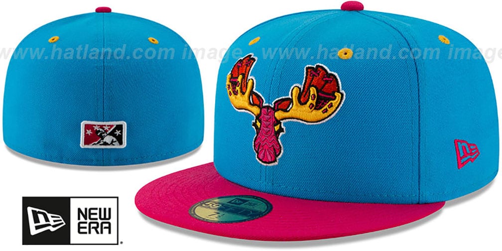 Portland Sea Dogs COPA Blue-Pink Fitted Hat by New Era
