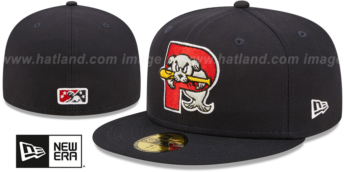 Portland Sea Dogs MILB ONFIELD HOME Navy Fitted Hat