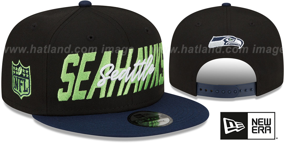 Seattle Seahawks 2022 NFL DRAFT SNAPBACK Black-Navy Hat