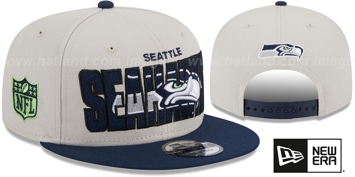 Seattle Seahawks 2023 NFL DRAFT SNAPBACK Stone-Navy Hat