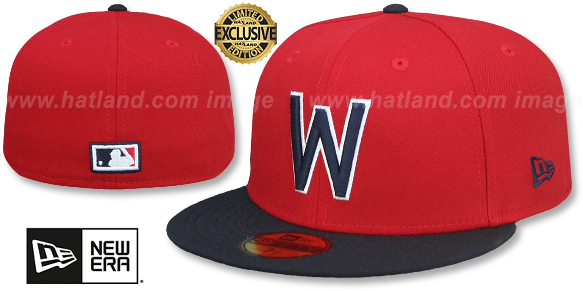 Washington Senators COOPERPACK Red-Navy Fitted Hat