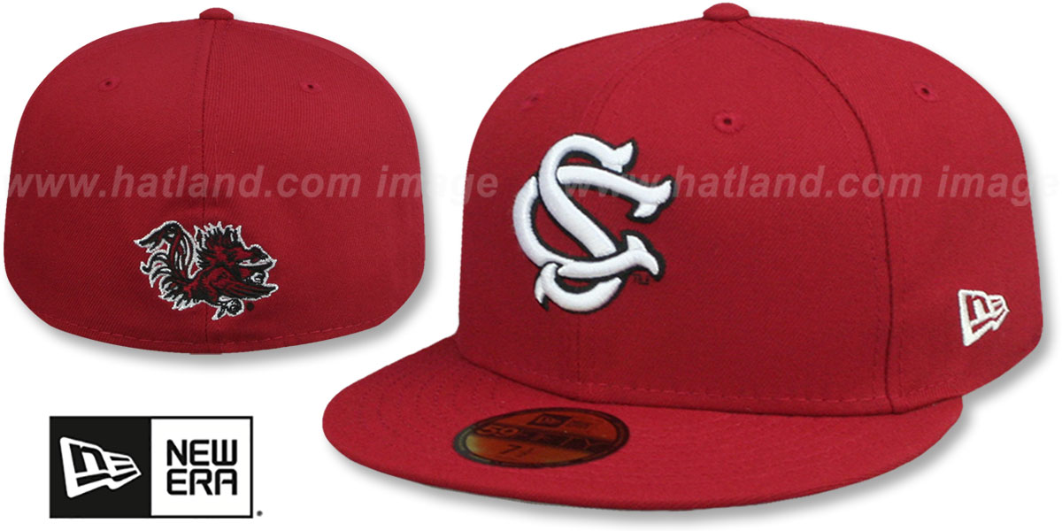 South Carolina NCAA TEAM-BASIC Burgundy Fitted Hat