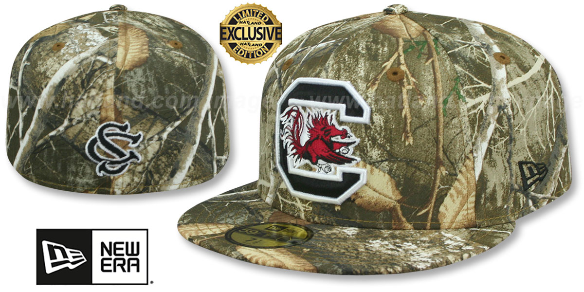 South Carolina NCAA TEAM-BASIC Realtree Camo Fitted Hat