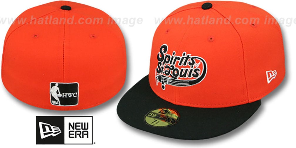 Spirits ABA TEAM-BASIC Orange-Black Fitted Hat by New Era