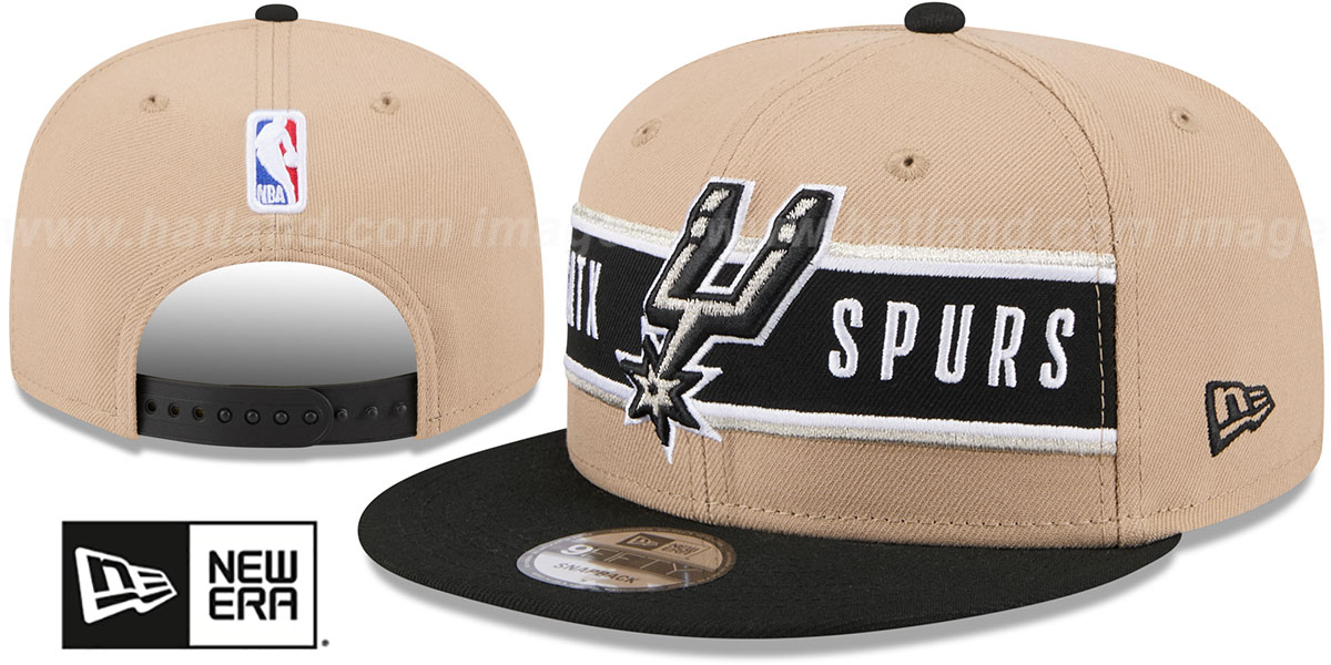 San Antonio Spurs 2024 NBA DRAFT SNAPBACK Camel-Black Hat