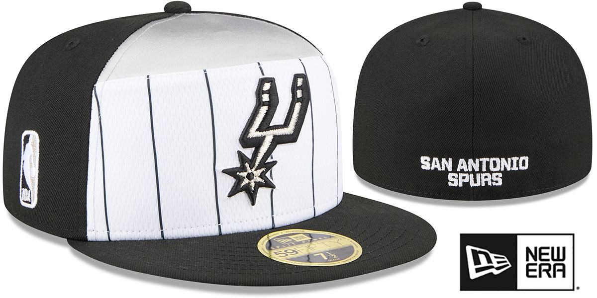 San Antonio Spurs 2025-26 NBA SPLIT PANEL TIP OFF Fitted Hat