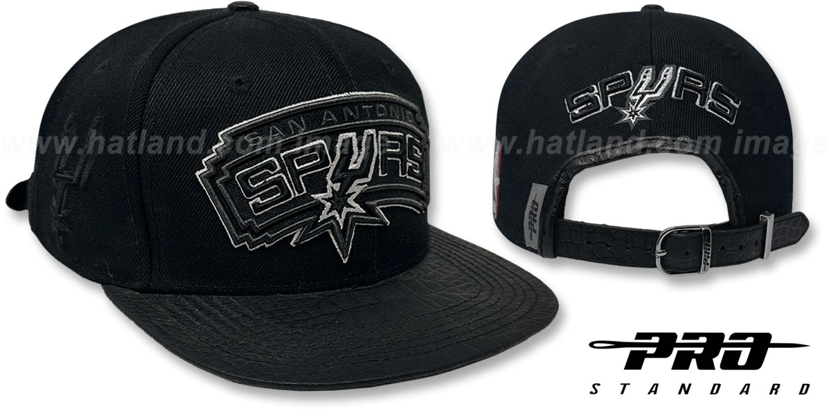 San Antonio Spurs TEAM-BASIC STRAPBACK Black Hat
