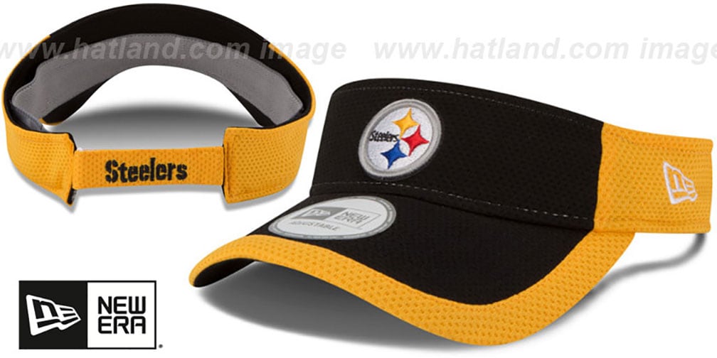 Steelers 2015 NFL TRAINING VISOR Black-Gold by New Era