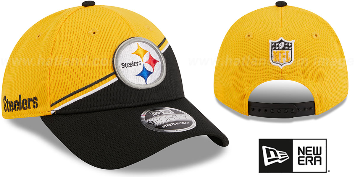 Pittsburgh Steelers DASHMARK SIDELINE SNAPBACK Gold-Black Hat