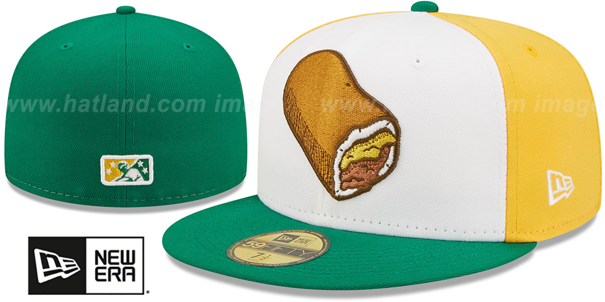 Omaha Storm Chasers THEME NIGHT White-Gold-Green Fitted Hat