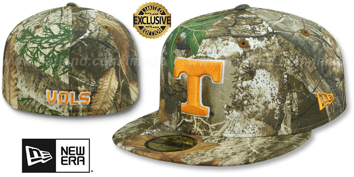 Tennessee NCAA TEAM-BASIC Realtree Camo Fitted Hat