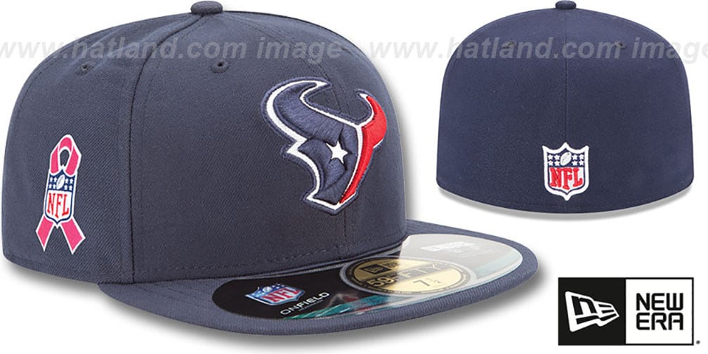Houston Texans NFL BCA Navy Fitted Hat by New Era