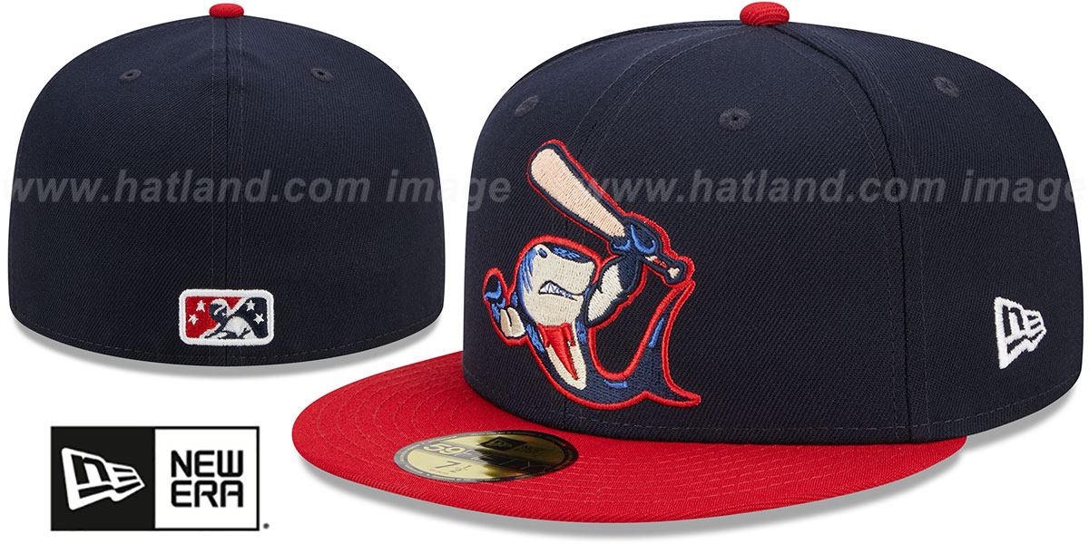 Clearwater Threshers MILB MARVEL DEFENDERS Navy-Red Fitted Hat