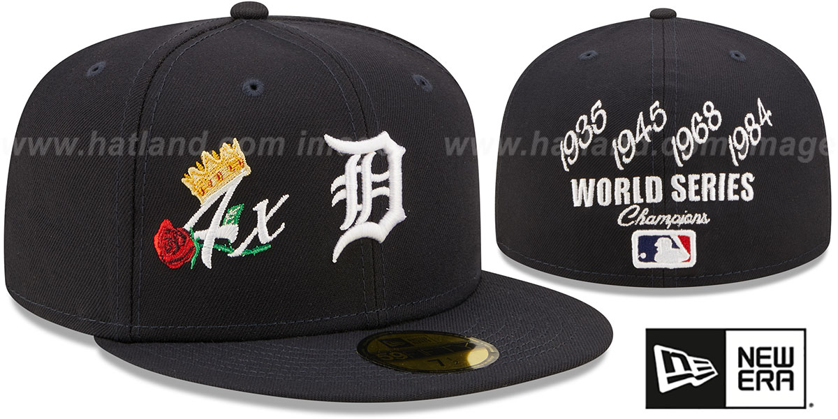 Detroit Tigers CROWN CHAMPS Navy Fitted Hat by New Era