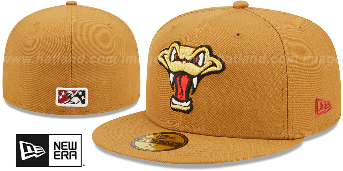 Wisconsin Timber Rattlers MILB ONFIELD ALT 2 Panama Tan Fitted Ha