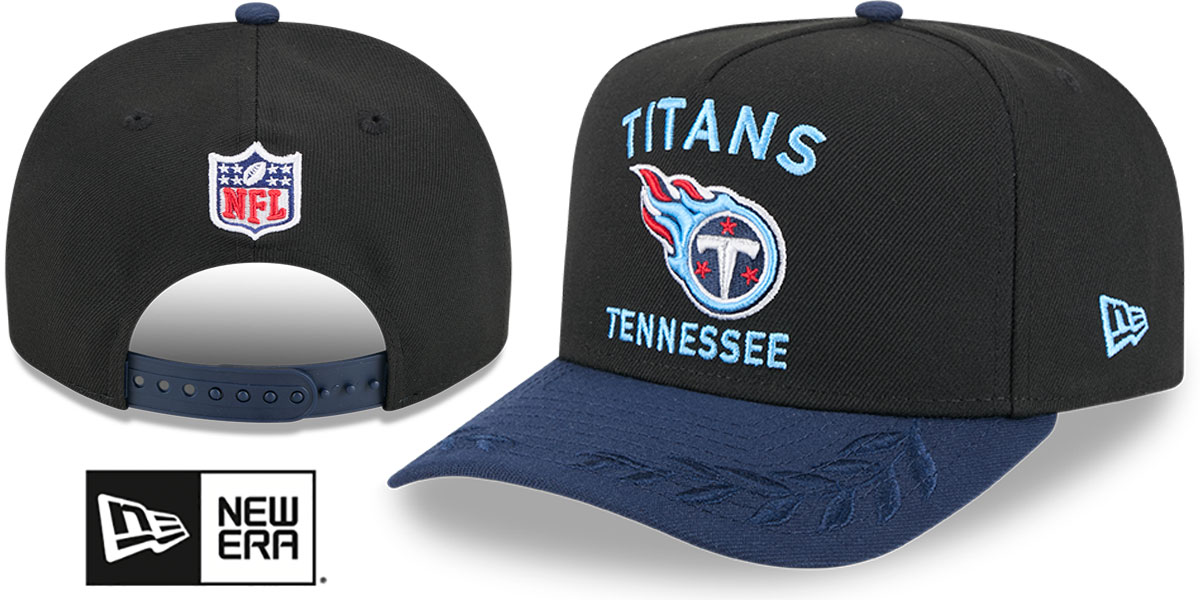 Tennessee Titans 2025 NFL DRAFT ONSTAGE A-FRAME SNAPBACK Black-Na