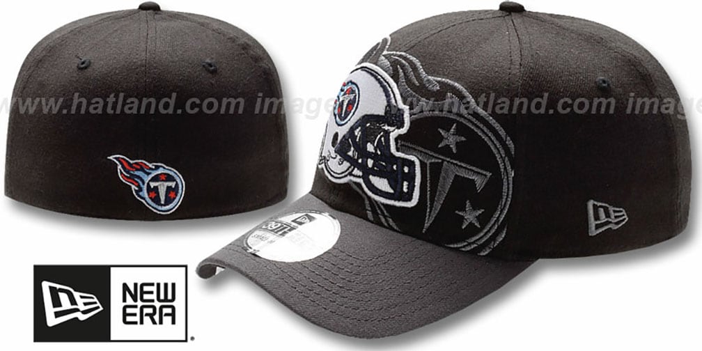 Tennessee Titans NFL BLACK-CLASSIC FLEX Hat by New Era