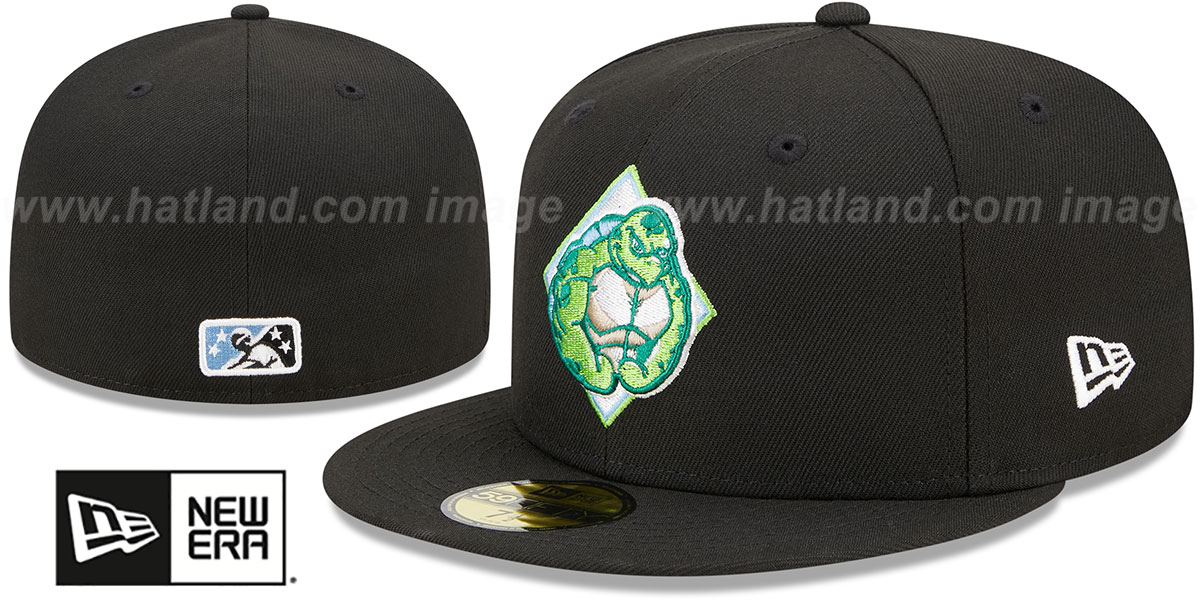 Daytona Tortugas MILB MARVEL DEFENDERS Black Fitted Hat