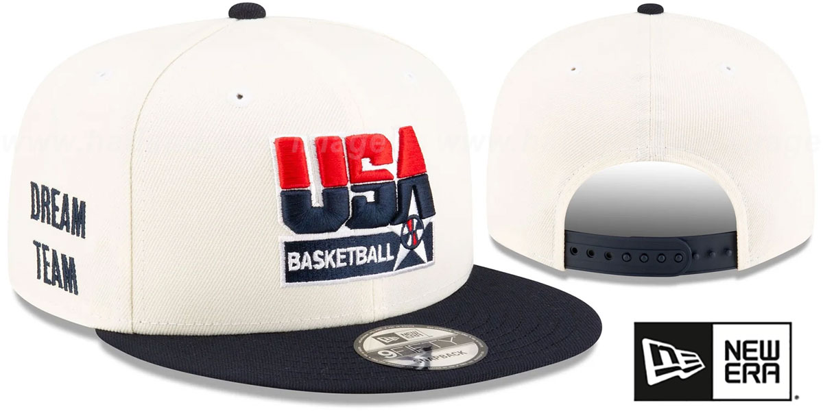USA Basketball DREAM TEAM SNAPBACK Chrome-Navy Hat