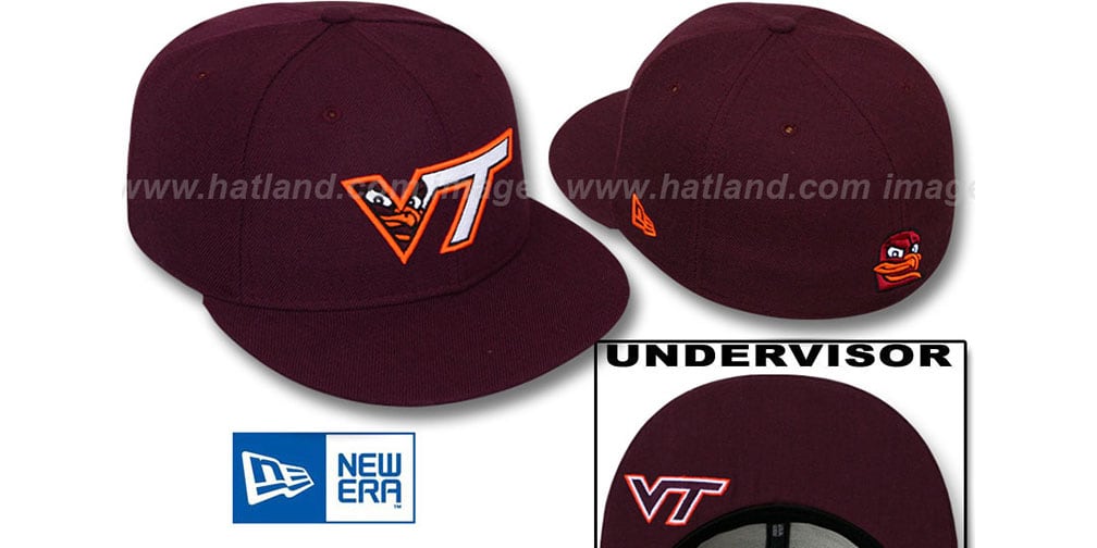 Virginia Tech NCAA-BASIC INSIDER Maroon Fitted Hat