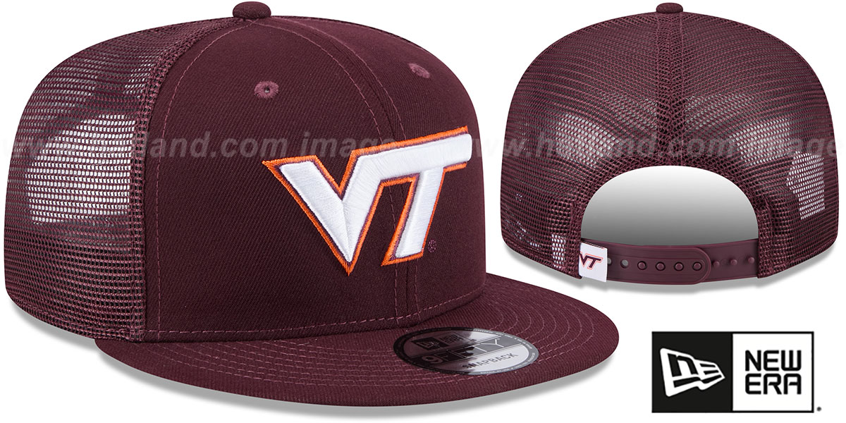 Virginia Tech TEAM-BASIC TRUCKER SNAPBACK Maroon Hat