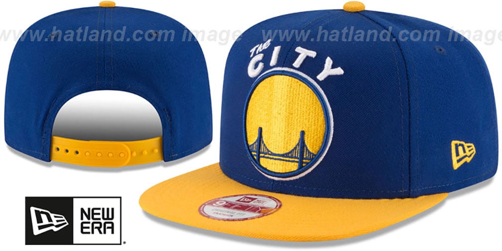 Warriors LOGO GRAND REDUX SNAPBACK Royal-Gold Hat by New Era