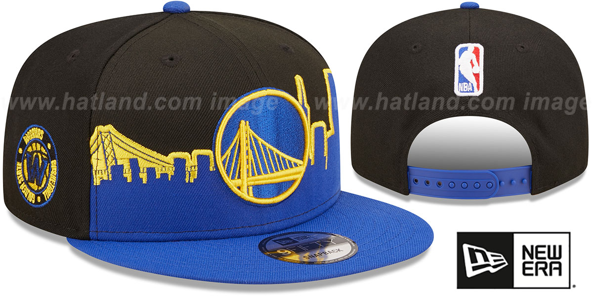 Golden State Warriors SKYLINE TIP OFF SNAPBACK Black-Royal Hat