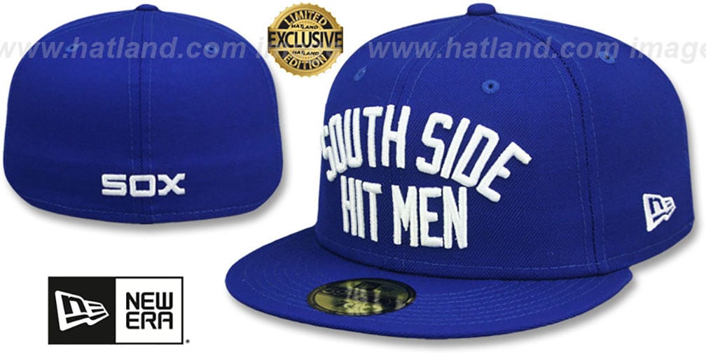 Chicago White Sox SOUTH SIDE HITMEN Royal Fitted Hat