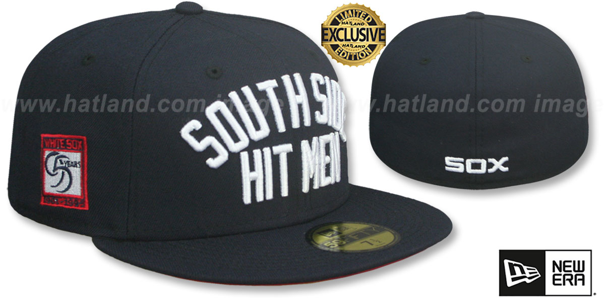 Chicago White Sox SOUTHSIDE HITMEN PATCH-BOTTOM Navy-Red Fitted H