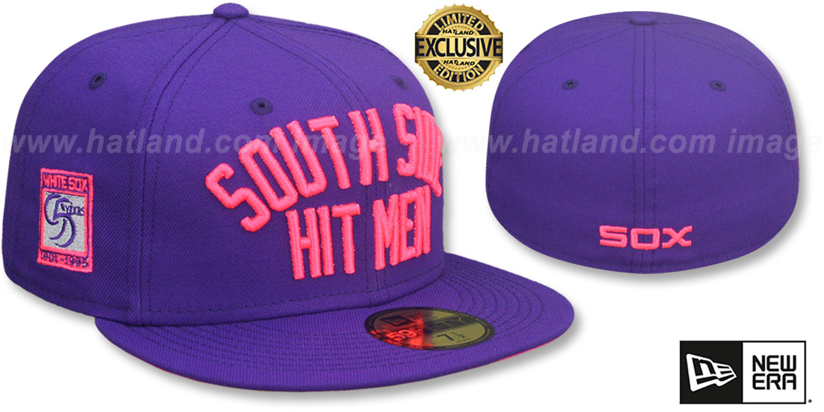 Chicago White Sox SOUTHSIDE HITMEN PATCH-BOTTOM Purple-Pink Fitte
