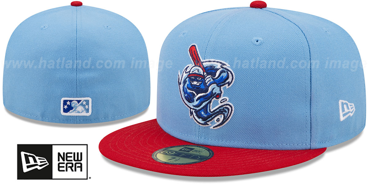 West Michigan Whitecaps MILB MARVEL DEFENDERS Sky-Red Fitted Hat