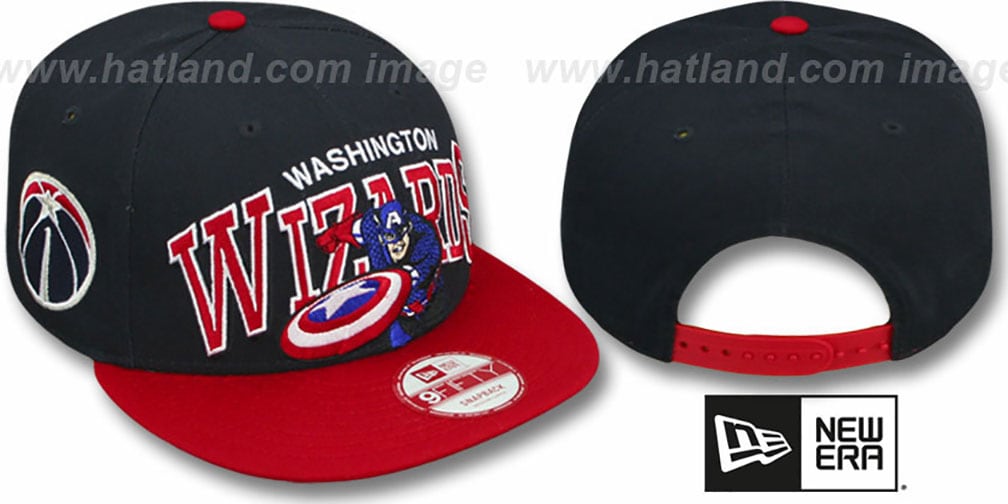 Washington Wizards CHALK-UP HERO SNAPBACK Navy-Red Hat