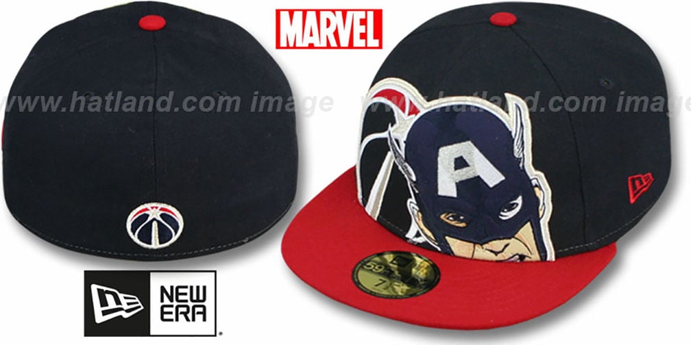 Washington Wizards HERO-HCL Navy-Red Fitted Hat by New Era