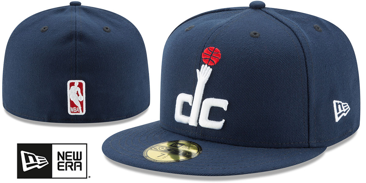 Washington Wizards NBA TEAM-BASIC Navy Fitted Hat by New Era
