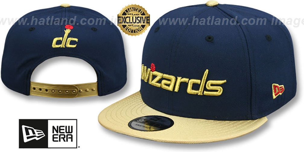 Washington Wizards SWINGMAN SNAPBACK Navy-Gold Hat
