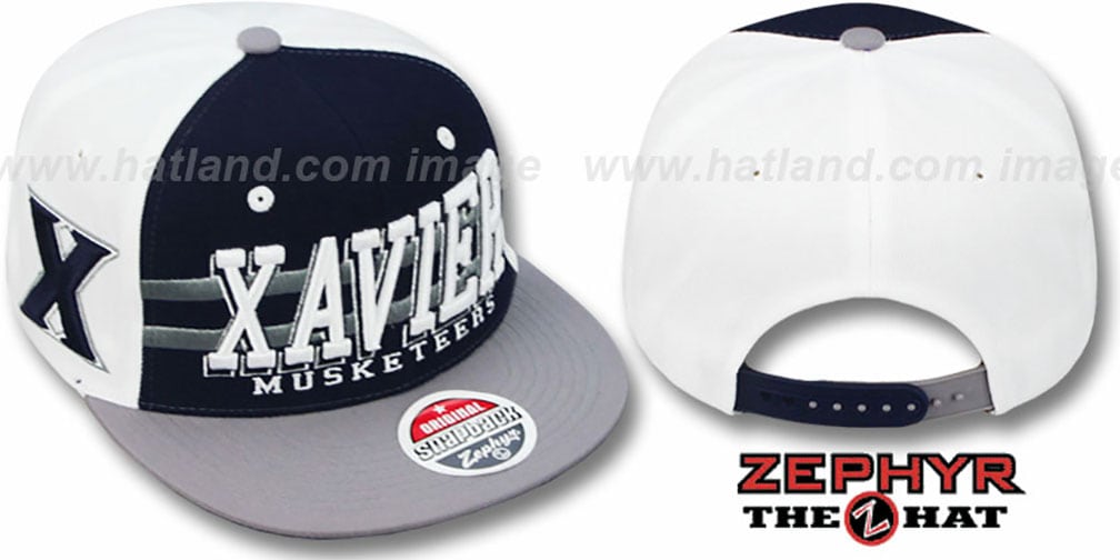 Xavier 2T SUPERSONIC SNAPBACK Navy-Grey Hat by Zephyr