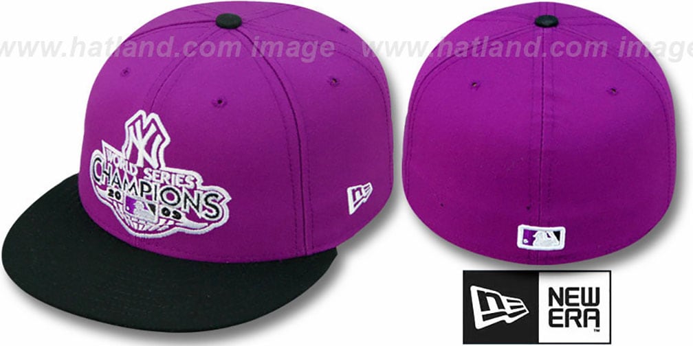 New York Yankees 2009 CHAMPIONS CREST Purple-Black Hat